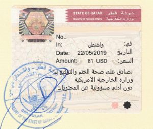 Qatar Embassy and Consulate Certification
